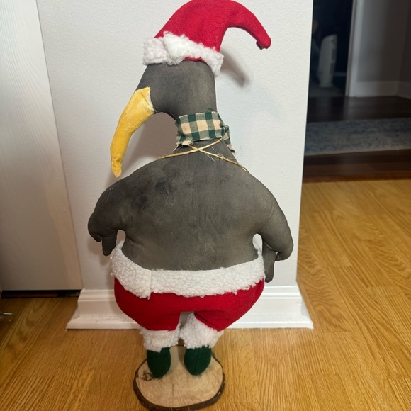 Hand Crafted | Accents | Handmade Santa Goose This Adorable Santa Claus ...
